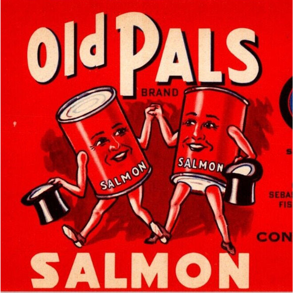 Old Pals | Media | Old Pals Salmon Label Vintage Original ...